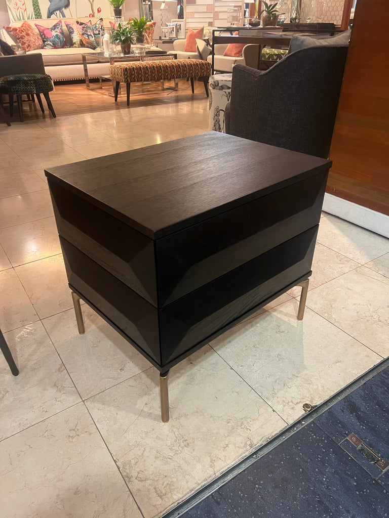 Maja Night Stand In Coffee Finish | Janine Home | Janine