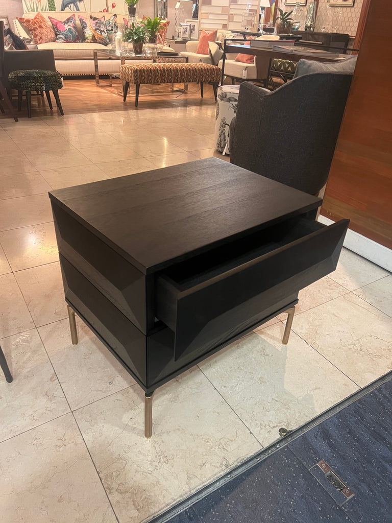 Maja Night Stand In Coffee Finish | Janine Home | Janine